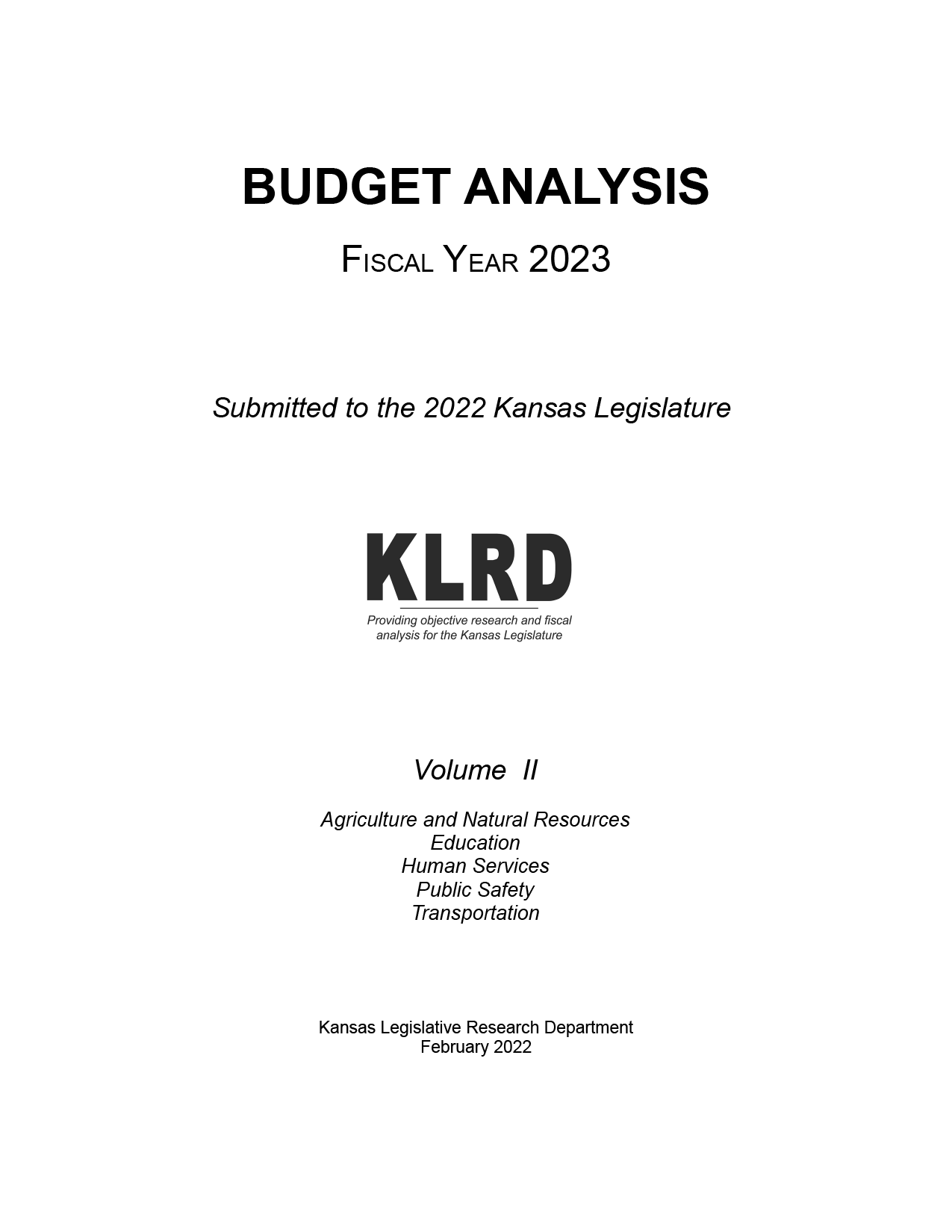 Cover Volume Ii Klrd