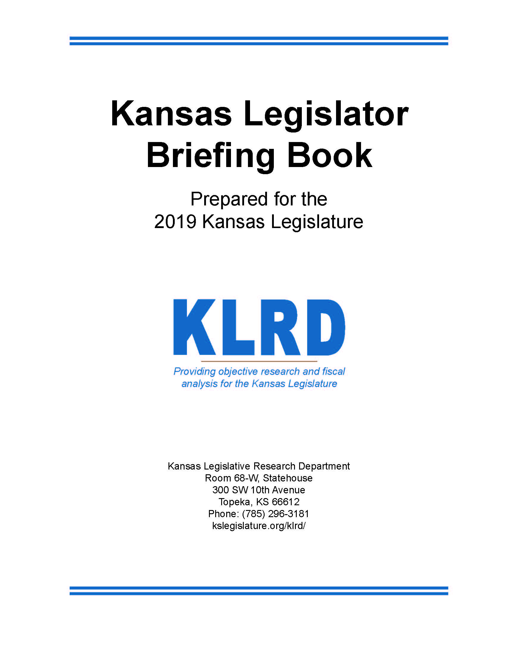Briefing Book 2019 – KLRD