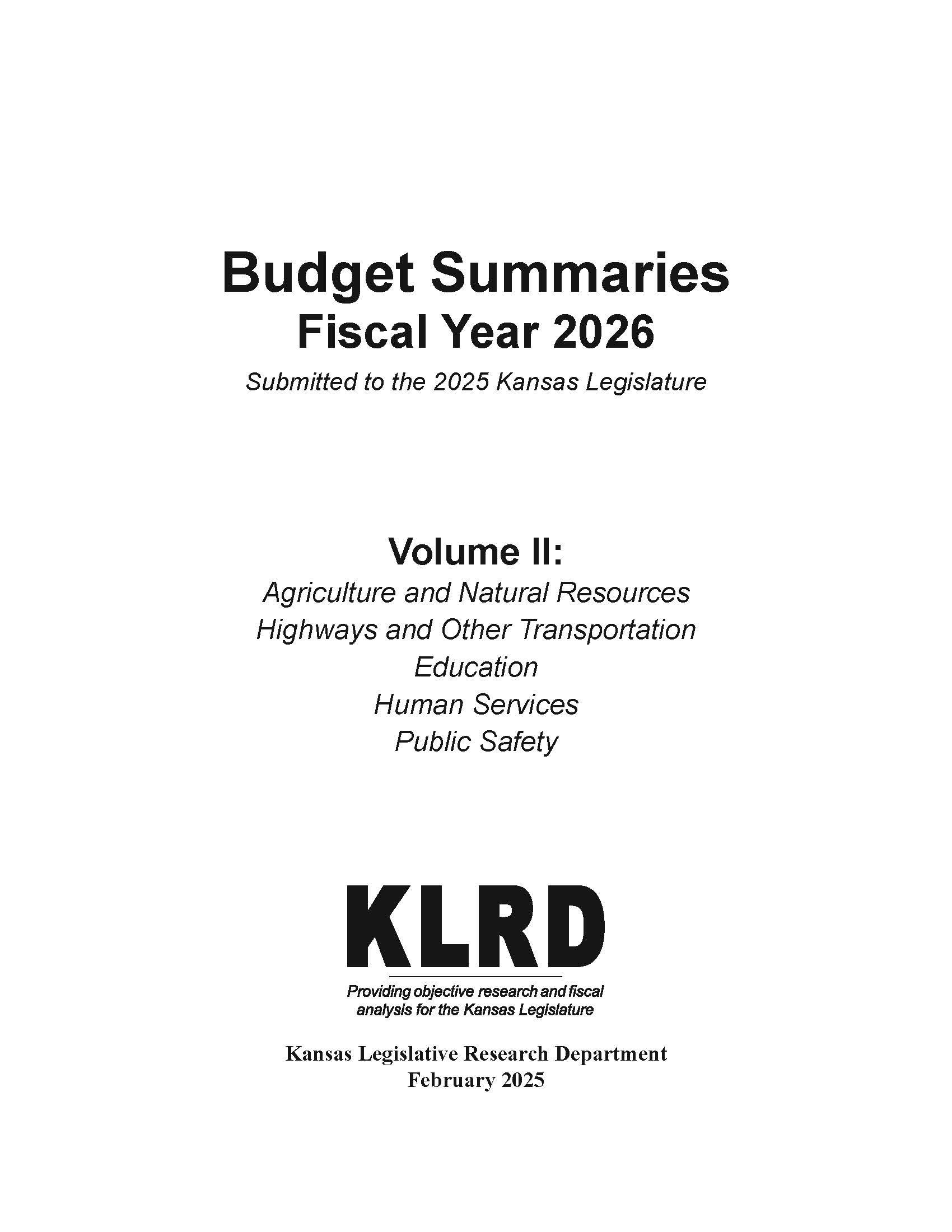 Pages From Budget Summaries 2025 Volume2 Klrd